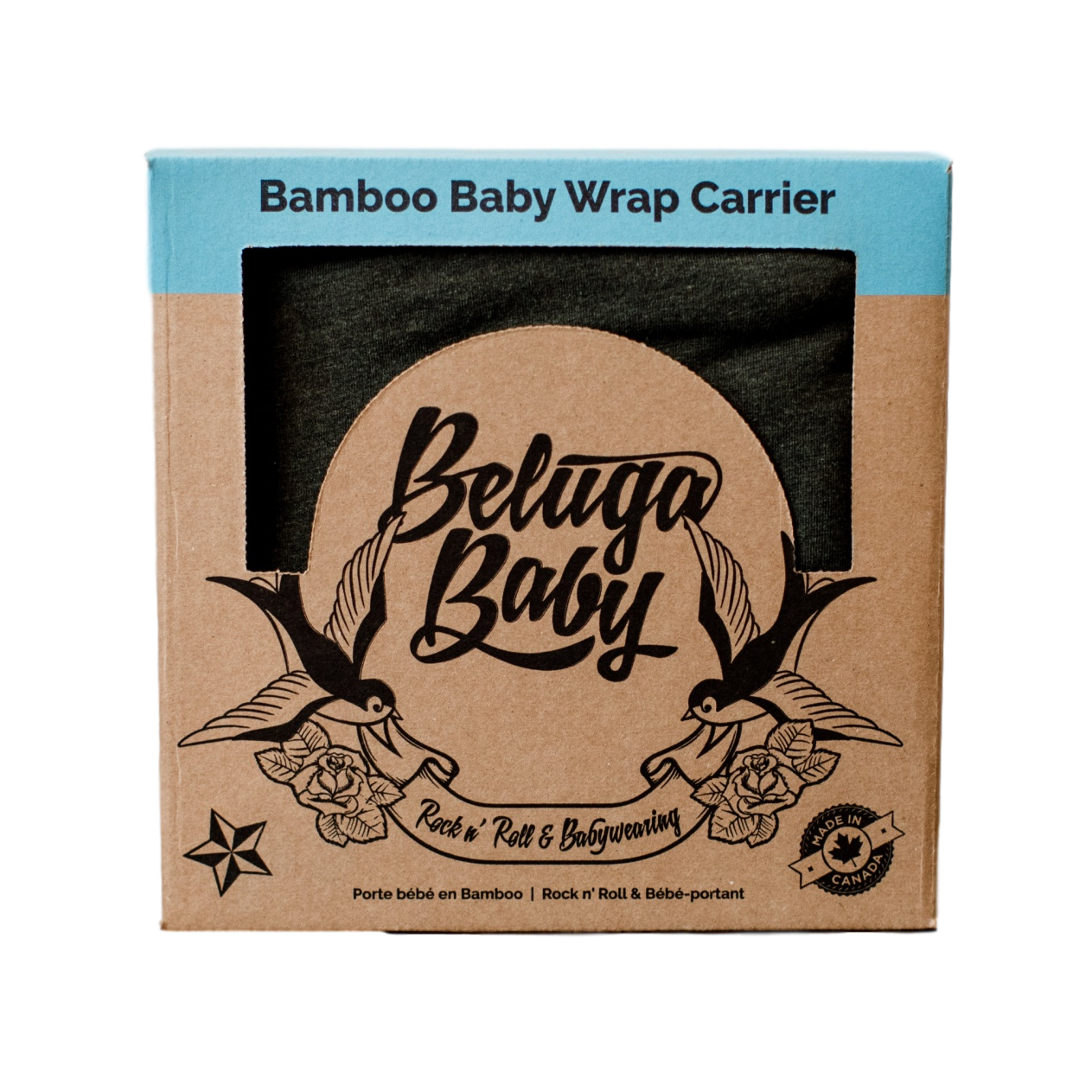 The Jessica Beluga Baby Wrap | Green Bamboo Baby Carrier - Beluga Baby ...